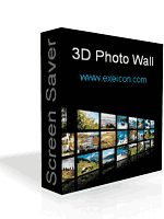 3D Photo Wall Screen Saver