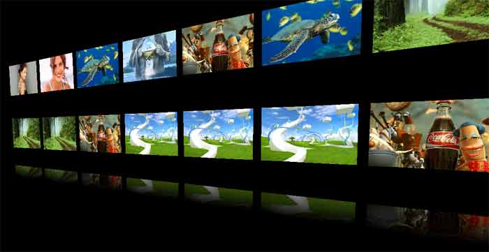 3D Photo Wall Screen Saver